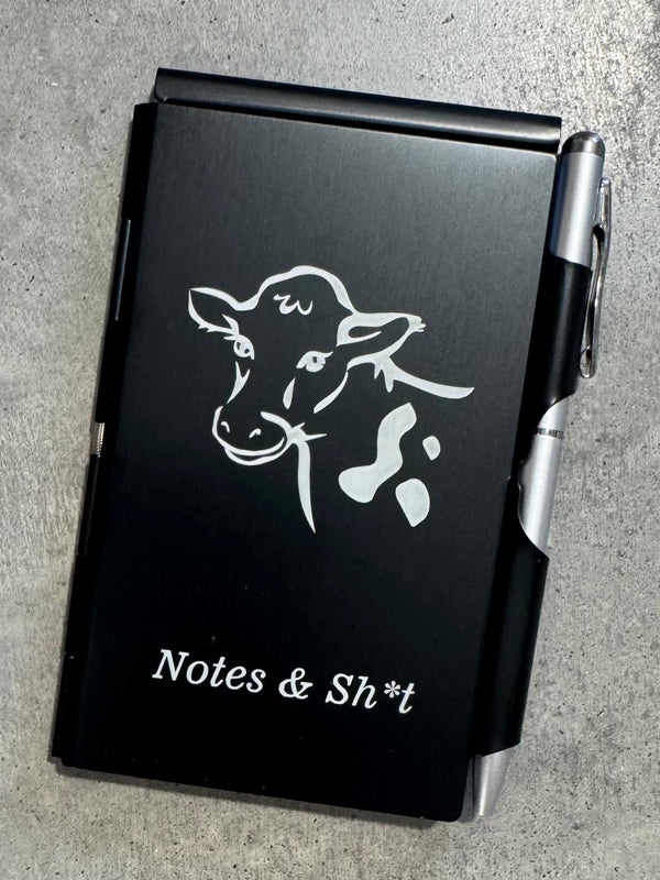Black Cow Flip Notepad – American Farm Company