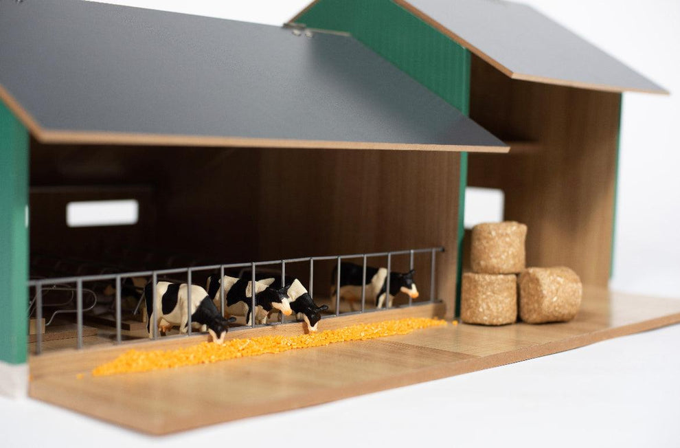 BARN ONLY - Wooden Toy Cattle Shed with Machinery Barn - American Farm ...