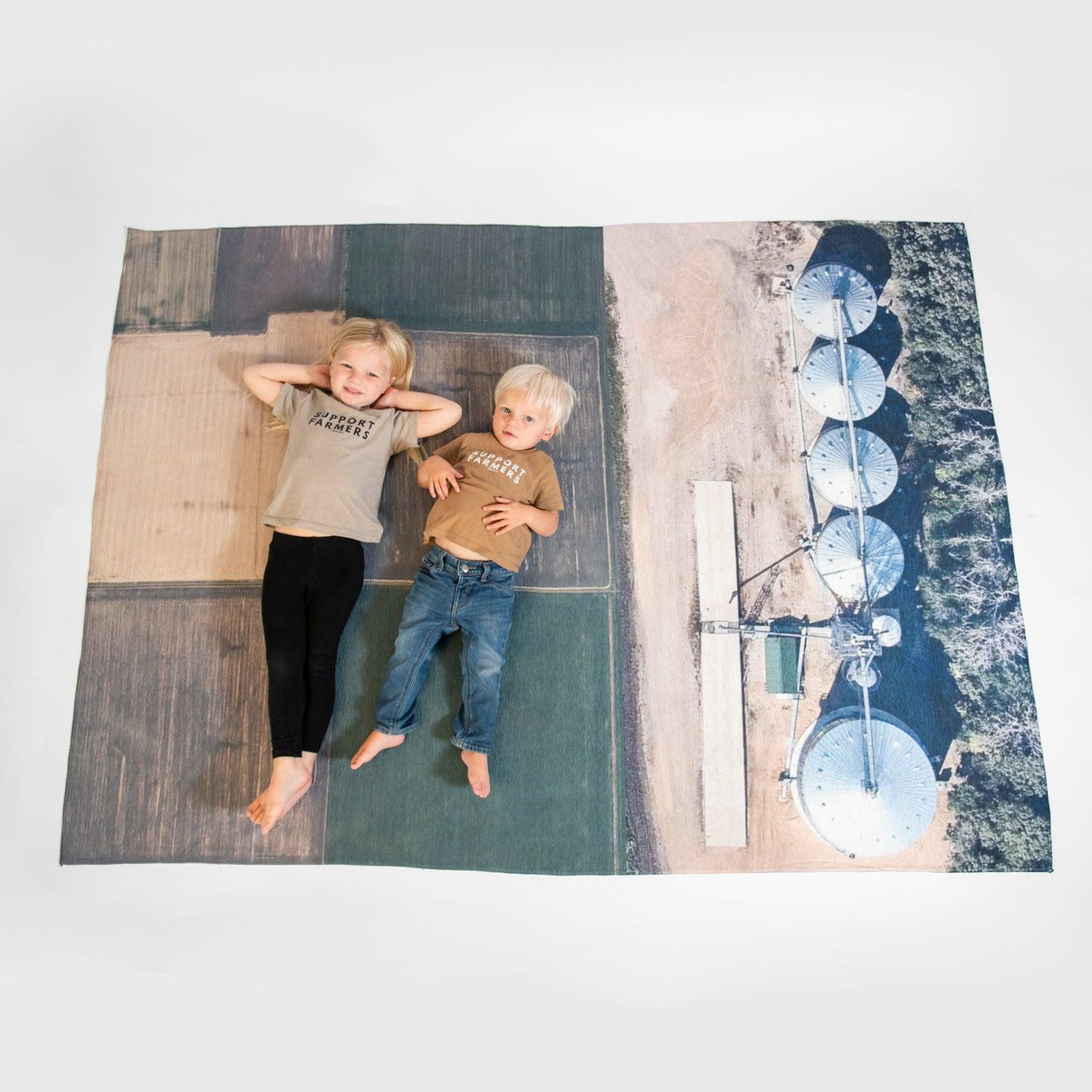 Farm Fields and Bins Play Rug – American Farm Company