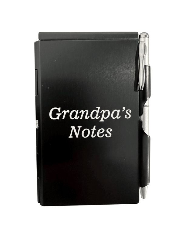 Black 'Grandpa's Notes' Flip Notepad – American Farm Company