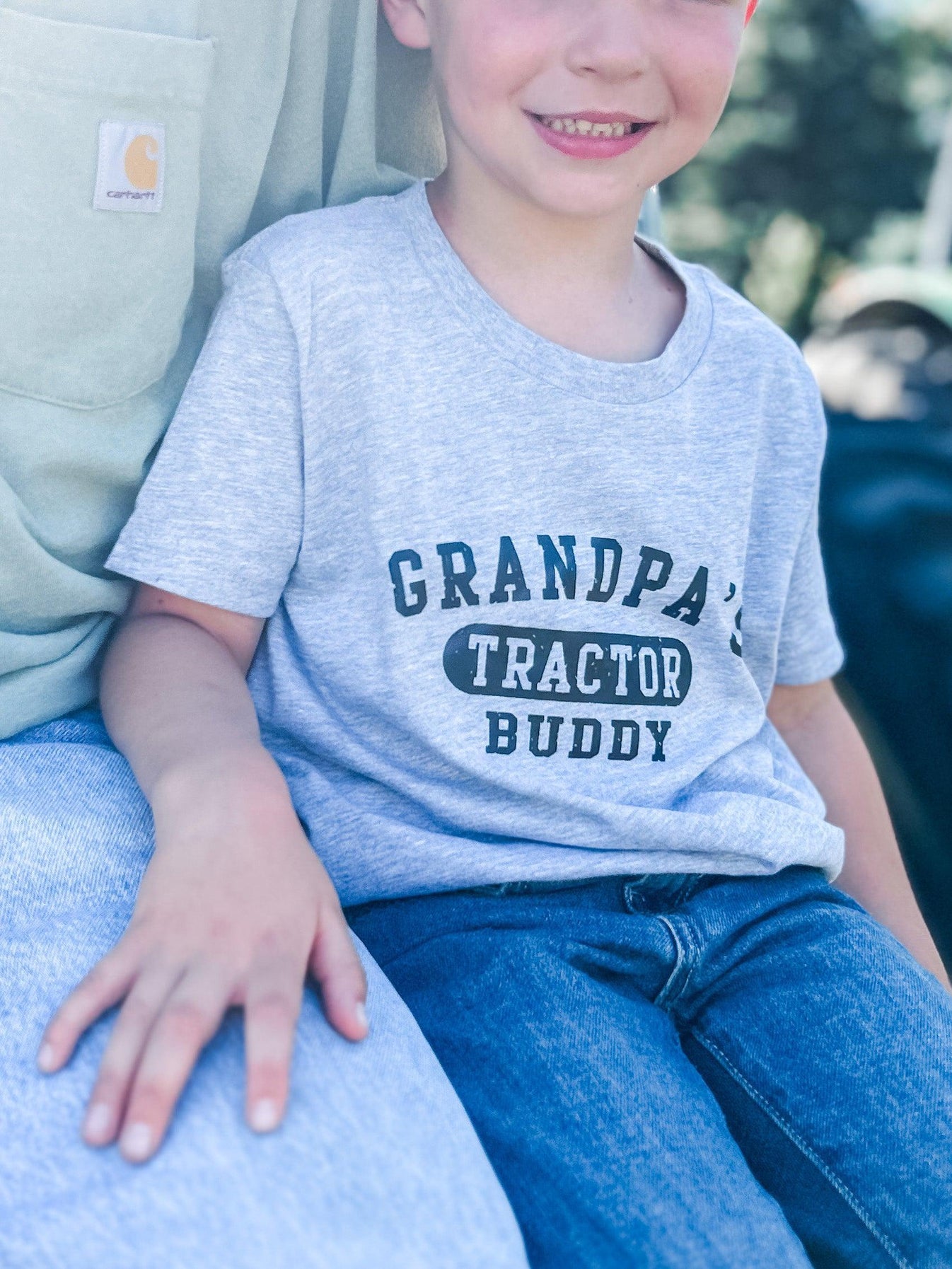 Grandpa's Tractor Buddy Toddler/Youth Tee - American Farm Company