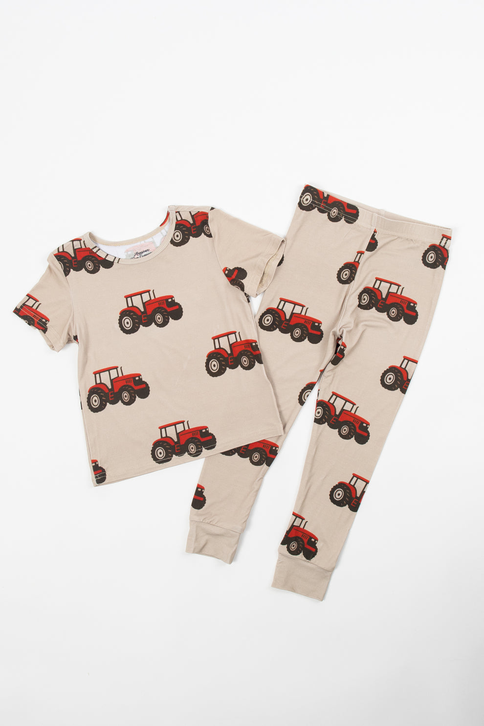 Classic Red Tractor Toddler/Youth Bamboo Pajama Set – American Farm Company