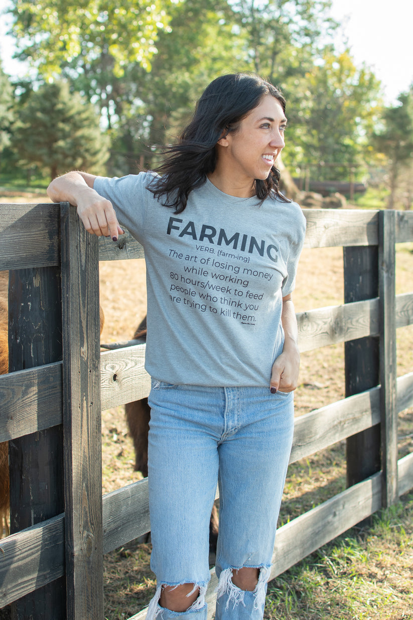Definition of Farming Gray Tee – American Farm Company