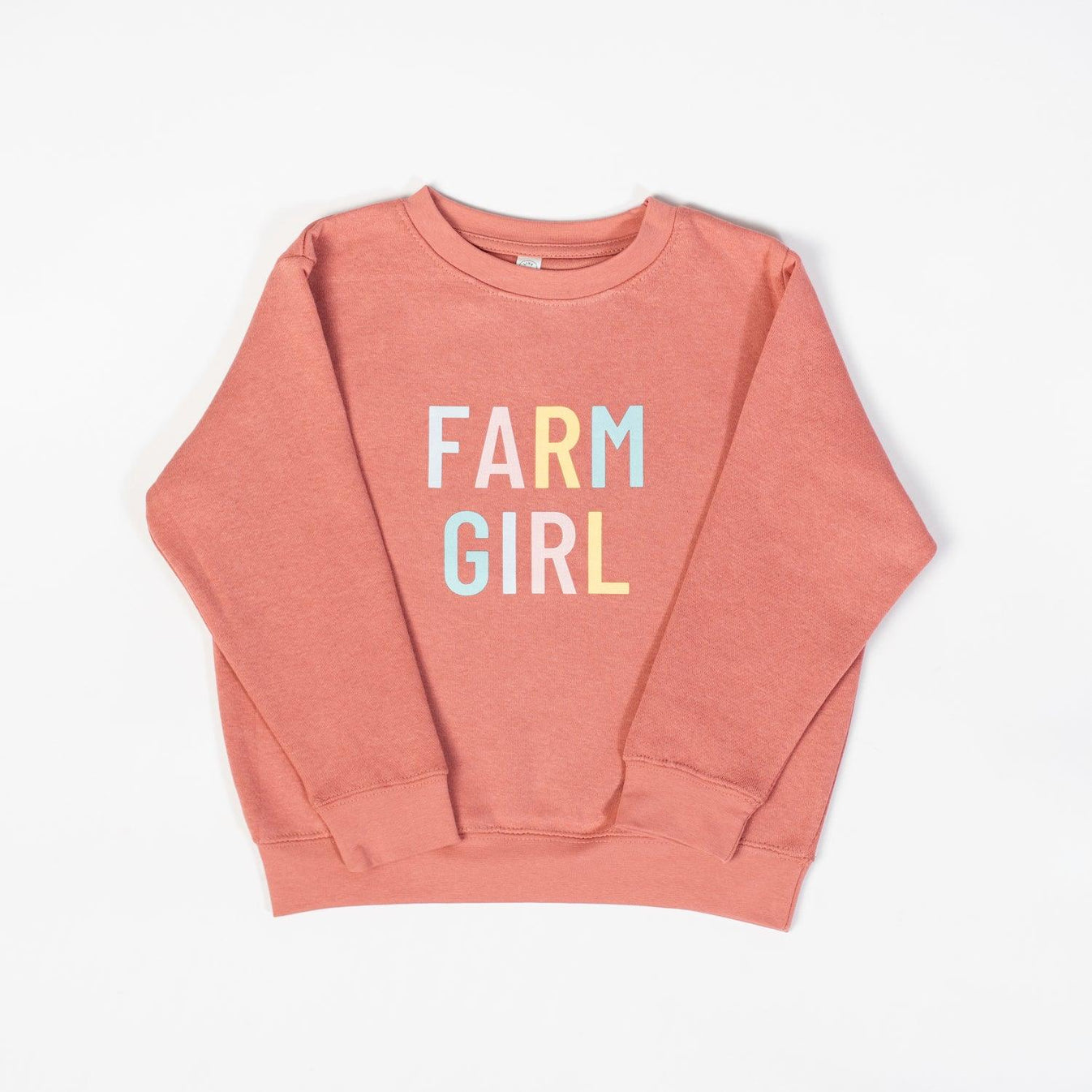 Pink ‘Farm Girl’ Toddler/Youth Crewneck - American Farm Company
