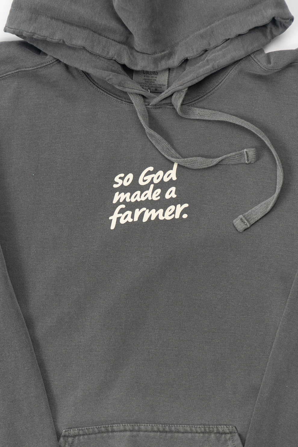 So God made a Farmer.' Charcoal Hoodie – American Farm Company