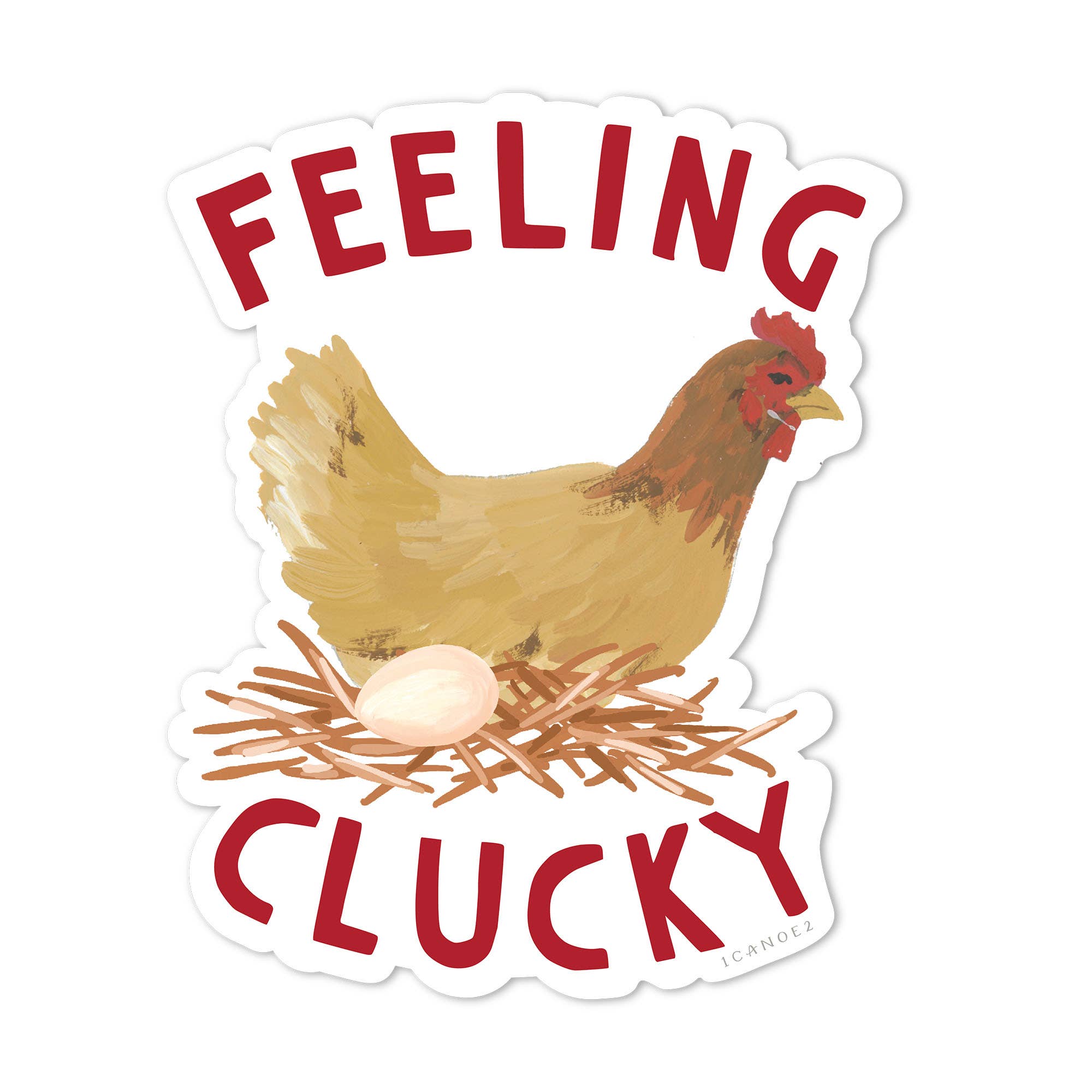 Feeling Clucky Hen Decal Sticker – American Farm Company