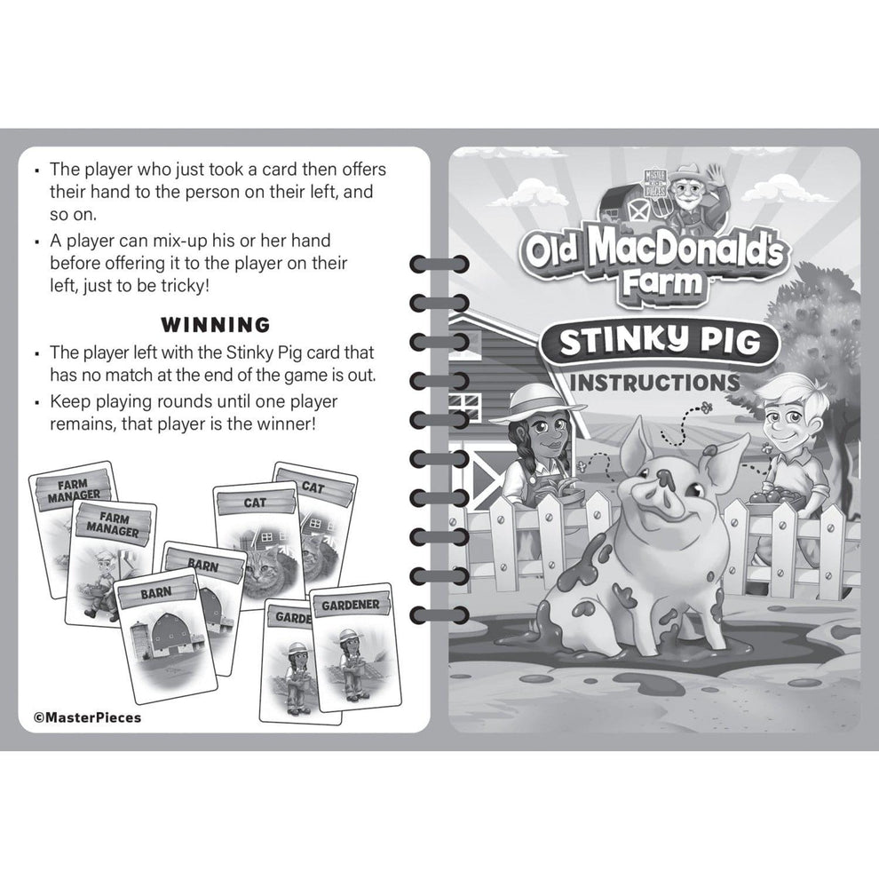 Old MacDonald's Farm 'Stinky Pig' Card Game – American Farm Company