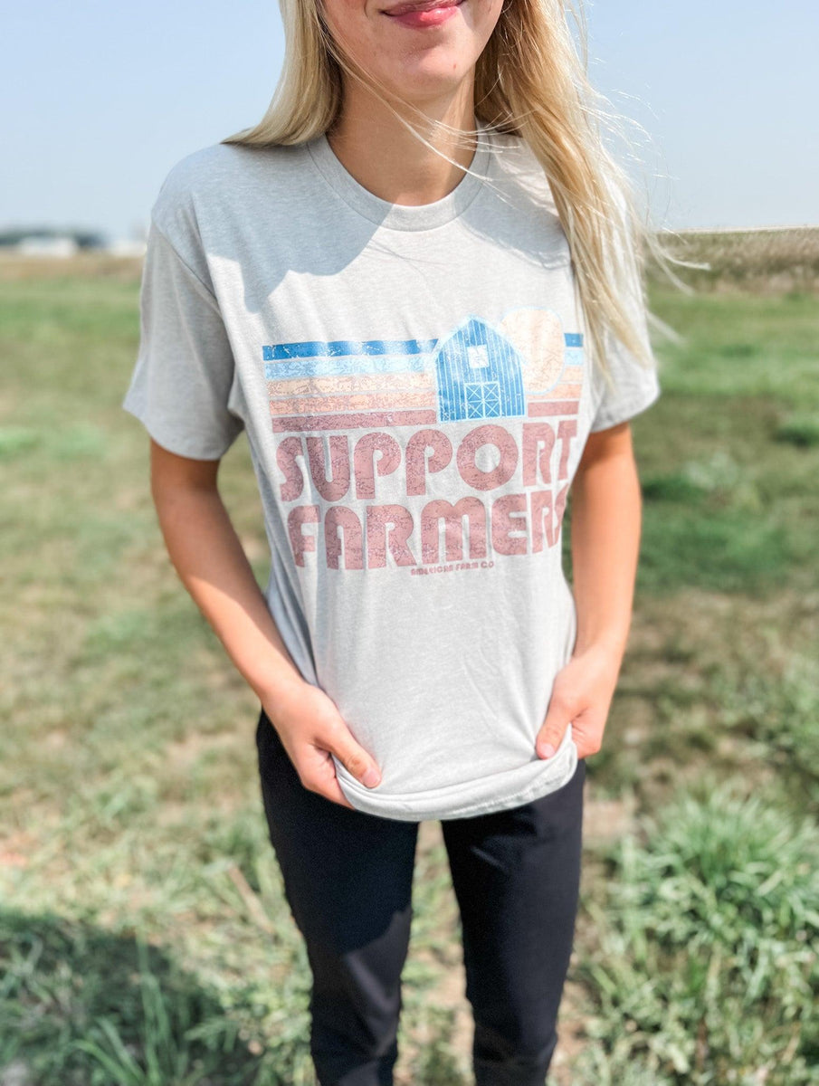 Retro 'Support Farmers’ Tee – American Farm Company